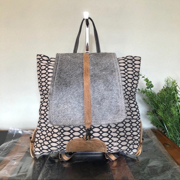 Bags | Myra Bag Backpack Up Cycled Material Nwt | Poshmark